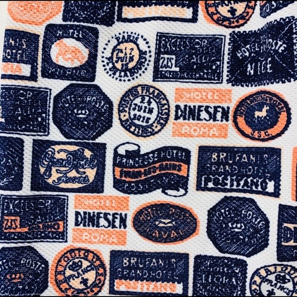 Anthropologie | Dresses | Maison Julespostage Stamp Print Dress Xl ...